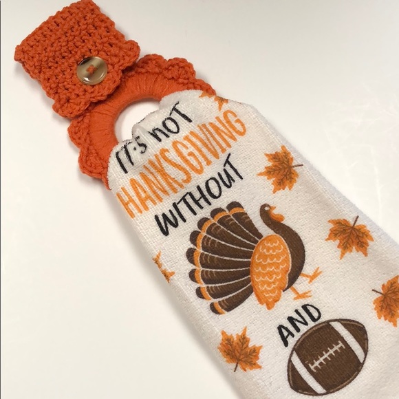 yarn hot off the hook | Kitchen | Football Kitchen Towel Oven Towel ...